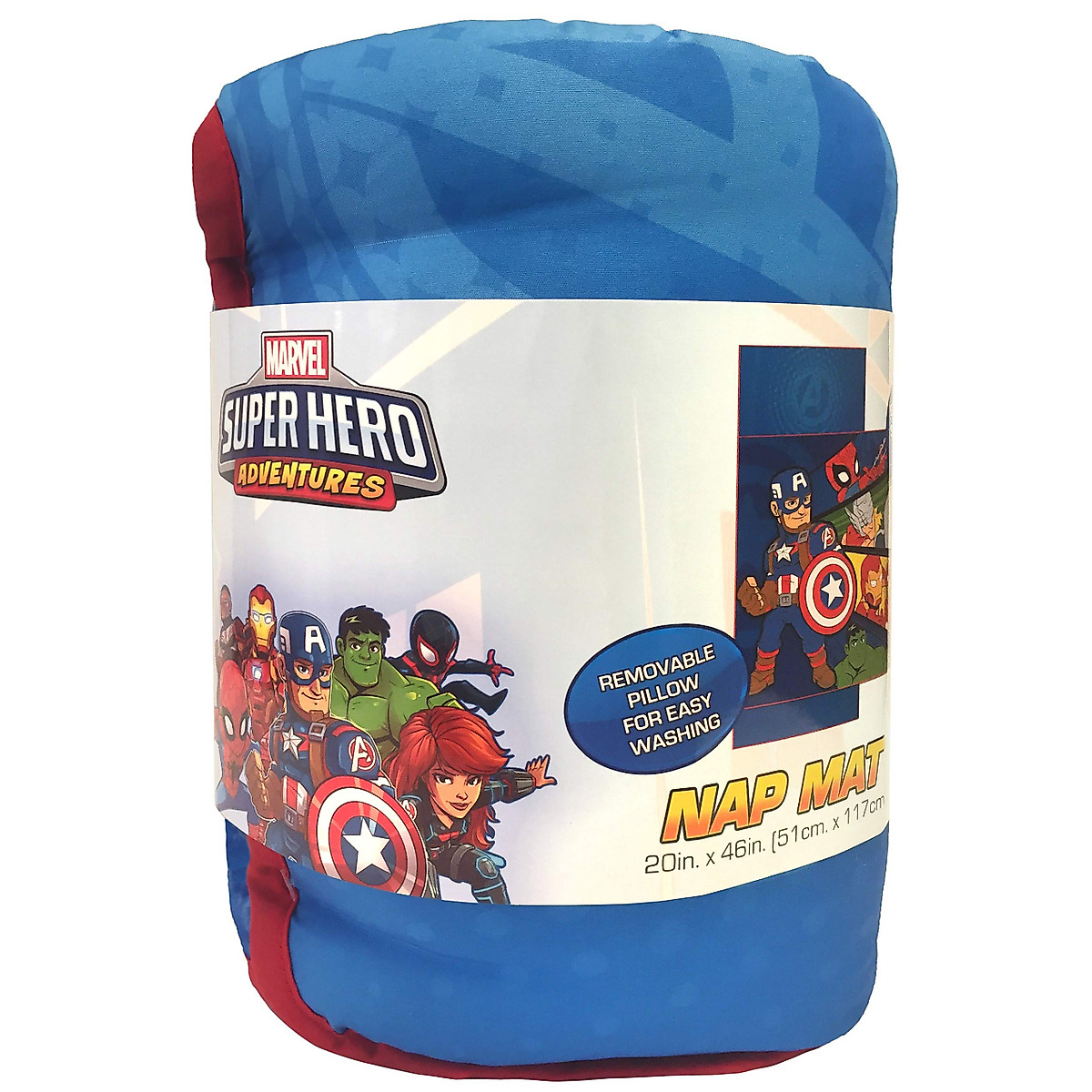 Jay Franco CoComelon JJ Friends Nap Mat - Built-in Pillow and Blanket - Super Soft Microfiber Kids'/Toddler/Children's Bedding, Ages 3-7