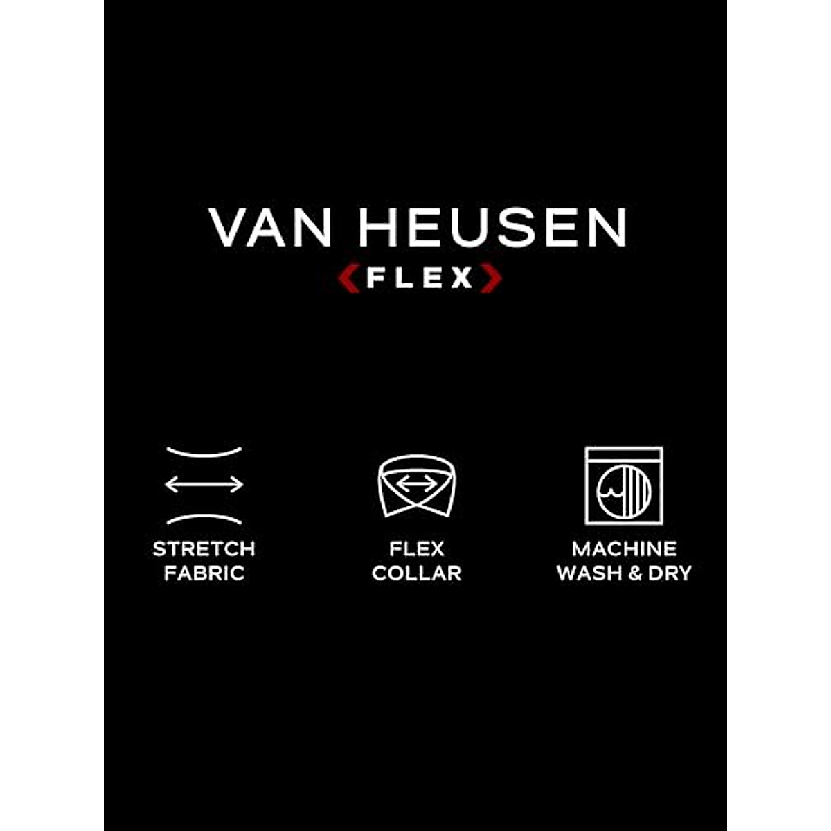 Van Heusen mens Slim Fit Flex Collar Stretch Solid Dress Shirt, White, 16.5 Neck 34 -35 Sleeve US