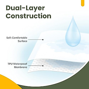 Fairpeak Pillow Covers Protectors with Zipper Standard Size Set of 4， Pillow Cases， Luxury Hotel Quality, for 20x26 inches Pillows, Breathable, Soft, Machine Washable