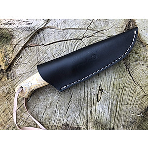 Perkin 7 Inches Damascus Steel Hunting Knife With Sheath SK500