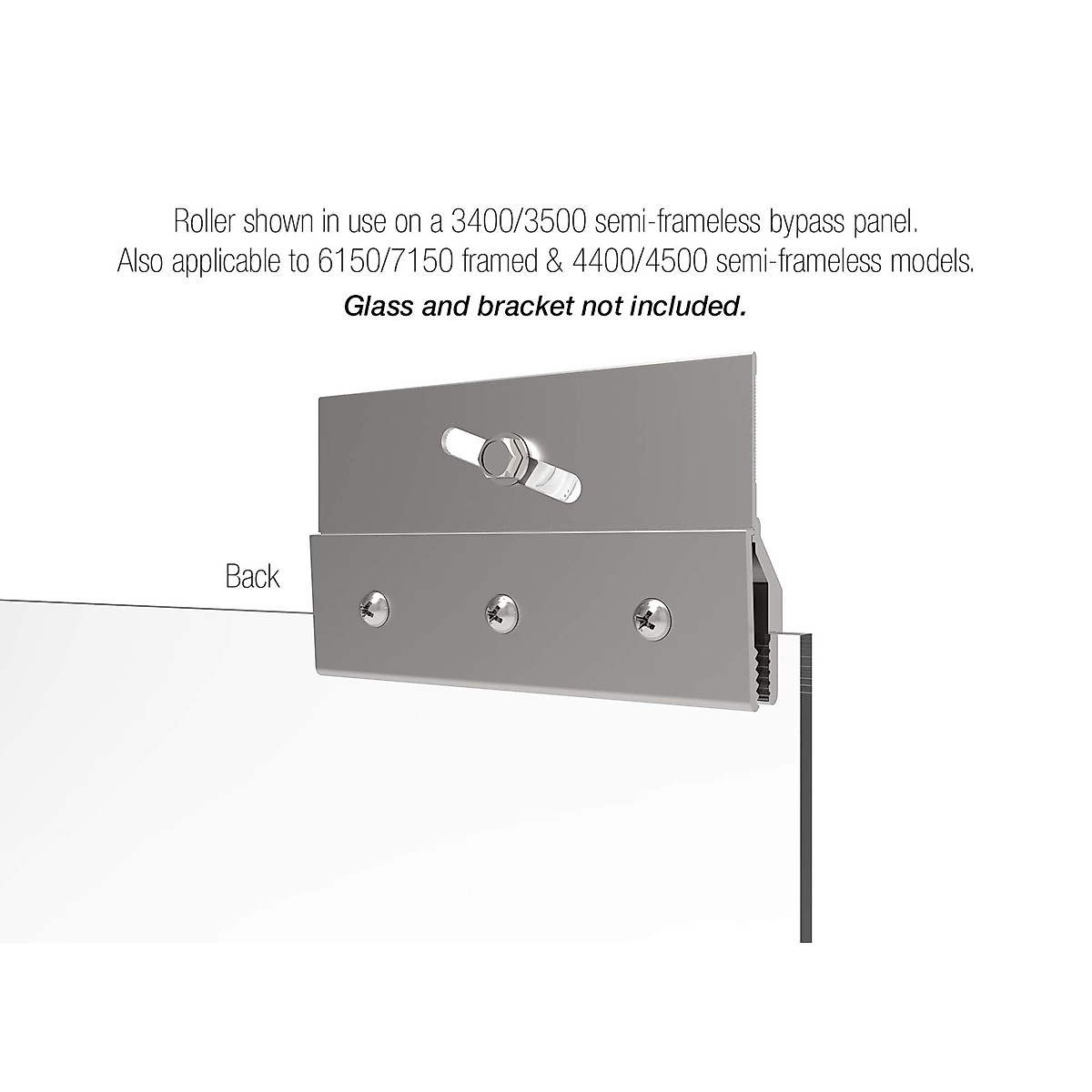 Basco Shower Door Rollers 3/4 inch Diameter Replacements for Sliding Shower Doors,White,ECPPROLLER