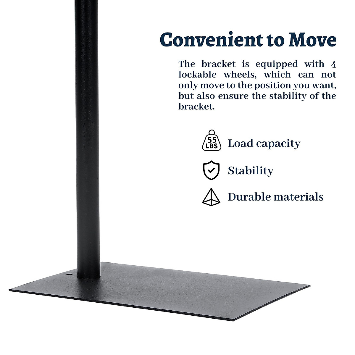 lesolar TV Floor Stand for 12 to 43 inch TVs Tilting Free Standing TV Mount VESA Stand with Height Adjustable and 360 Degree Swivel Floor TV Stand for Bedroom Living Room Corner