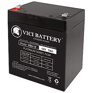 VICI Battery 12V 5Ah Replacement Battery for Interstate Power Patrol SEC1055 Brand Product