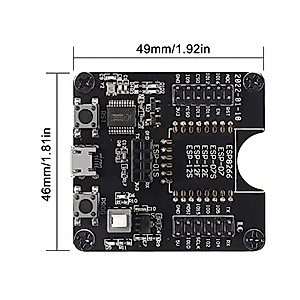 DORHEA ESP8266 Code Burner Firmware Downloader Flash Download Tool Test Board + 5PCS ESP-12F ESP12F WiFi Module Compatible with Wireless Transmission Serial Transceiver Receiver