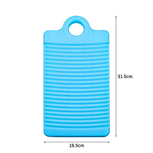 NUZAMAS Mini Plastic Washboard Fashion Washboard Non-Slip Washboard Clothes Washboard Hand Wash Board for Home Laundry Accessories Blue