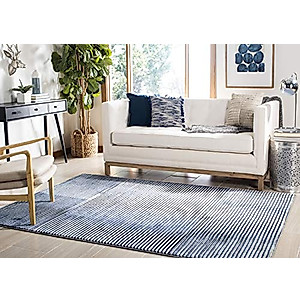 SAFAVIEH Galaxy Collection 5'3" x 7'6" Blue / Navy GAL115M Modern Non-Shedding Living Room Bedroom Dining Home Office Area Rug