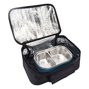 Portable Oven,12 V Car Food Warmer Portable Mini Microwave Electric Food Heated Picnic Box Lunch Box 11.0x7.9x4.7in for Business Trip Travel,Camping