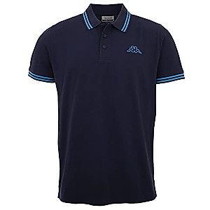 Kappa Polo Shirt 709361-19-4024, Mens, Dress Blues, L