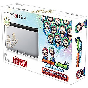 Nintendo 3DS XL - Silver Mario & Luigi Dream Team Limited Edition (Renewed)