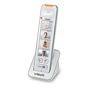 VTech SN5307 Amplified Photo DIAL Accessory Handset with Big Buttons & Large Display For SN5127 & SN5147 Senior Phone Systems, Photo Dial Handset, Cordless Phone System