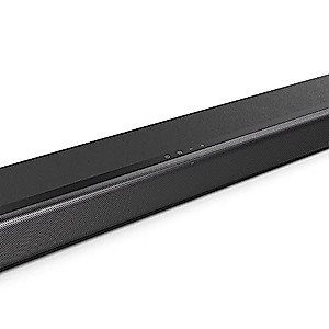 Hisense HS214 2.1ch Sound Bar with Built-in Subwoofer, 108W, All-in-one Compact Design with Wireless Bluetooth, Powered by Dolby Audio, Roku TV Ready, HDMI ARC/Optical/AUX/USB, 3 EQ Modes,Black