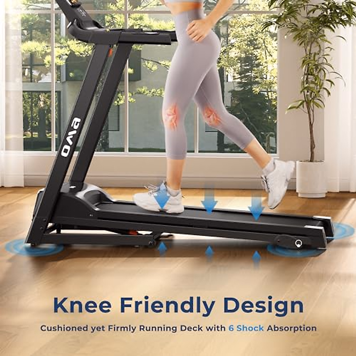 OMA Treadmills for Home Gym, 3.0HP 300lb Capacity, Foldable Treadmill with Incline Ajustable, Larger Deck Free 36 Preset Programs Walking Pad for Jogging Running Dog Treadmill, Model A…