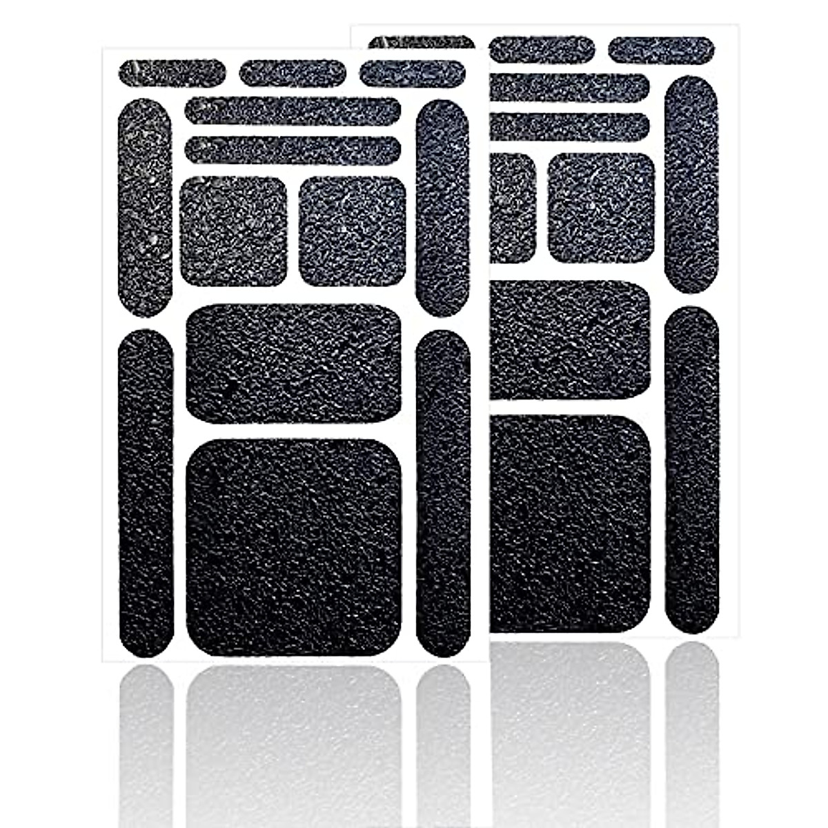 Birllaid Cell Phone Grip Stickers Mouse Grip Tape, 26 Pcs Gripper Tape Set,Multi-Purpose Black Rubberized Grip Tape for Phone Case & Gaming Controllers