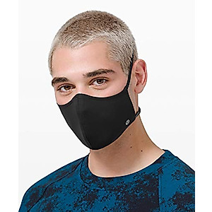 Lululemon Athletica Double Strap Face Mask (Black), One Size