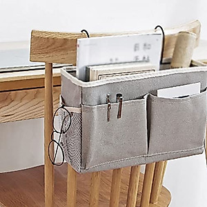 SLKTDE Hanging Bedside Storage Organizer Anti-slip Bedside Bag Bed Sofa Side Pouch For Bunk And Hospital Beds Dorm Rooms