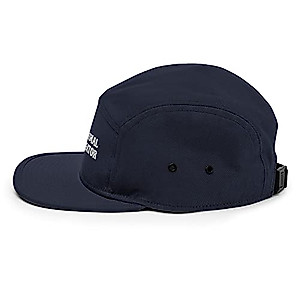 Paranormal Investigator Ghost Hunting Spirits Ghost Hunter 5 Panel Camper Hat Baseball Cap Navy Blue