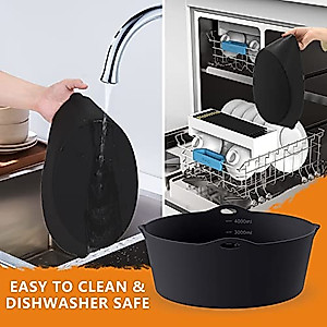 Slow Cooker Liners Fit Crockpots 7-8 Quart,Reusable Silicone Liner Insert for Crock Pot,Leakproof & Dishwasher Safe Cooking Liners for 7-8 QT Large Oval Crock-Pots(Black)