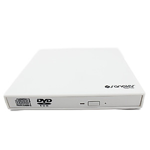 SANOXY Portable USB 2.0 Slim External DVD ROM CD-RW Combo Drive Writer with Read and Write Function (White)