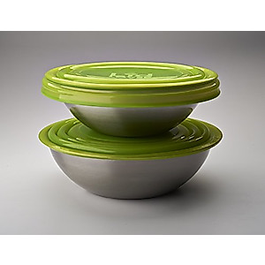 LidLover 5"-7" and 7"-9" Silicone Lid, Green - Set of 2