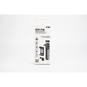 Extendable Mini Tripod for Phone Camera with Phone Clip Tabletop Tripod Mount for GoPro iPhone Webcam DSLR Camera Phone Camcorder for Video Recording, Vlogging