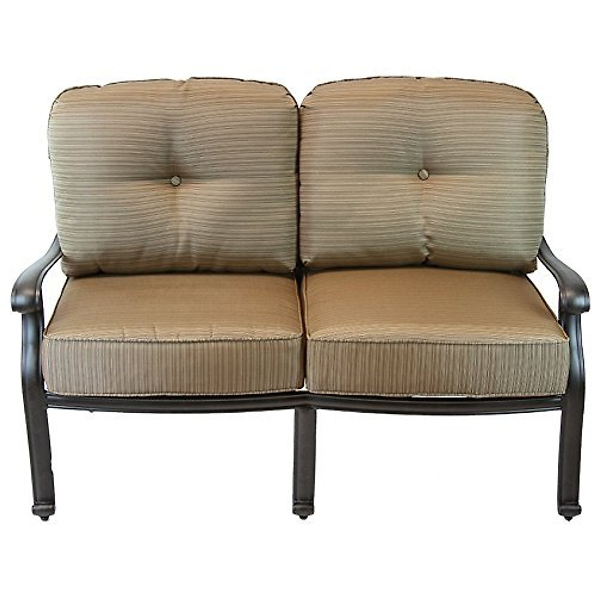 Theworldofpatio Elizabeth Cast Aluminum Powder Coated 8pc Deep Seating Set with Adjustable Club Chairs - Antique Bronze