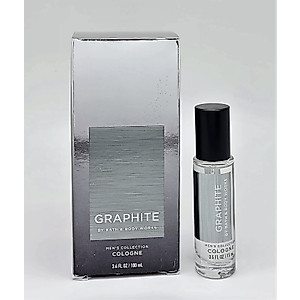 Bath & Body Works - Graphite – Men’s Collection -2- pc Bundle - Cologne - 3.4 fl oz and Mini Cologne - 0.5 fl oz.