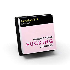 A F*cking 2021 Boxed Calendar: A daily dose of zero f*cks (Funny Daily Calendar, White Elephant Gag Gift, Desk Gift for Adults)