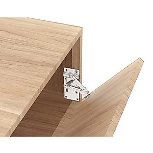 Furniware 1Pair Tip Out Tray Hinges, Standard Sink Hinges for Sink-Front Drawer, Steel