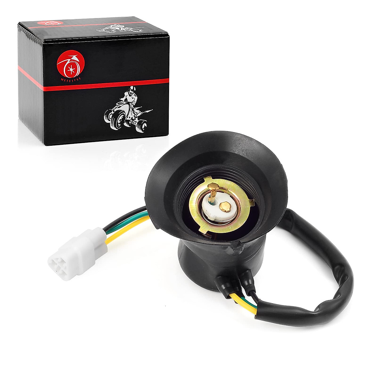 Headlight Socket Harness Light for YAMAHA Banshee 350 2002-2006 Big Bear 400 2000-2012 Grizzly 125 2005-2013 Grizzly 350 400 450 600 660 Kodiak 400 Rhino 450 660 700 Wolverine 350 5EH-84340-00-00