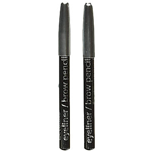 L.A. COLORS Eyeliner/Brow Pencils w/Sharpener, Black CBPN222