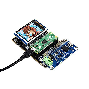 waveshare GPIO Expander Module Board for Raspberry Pi Pico, with 1x Raspberry Pi Standard 40PIN Header and 1x Pico 2x20PIN Header,Allows Connecting Raspberry Pi Hats and Pico Expansion Boards