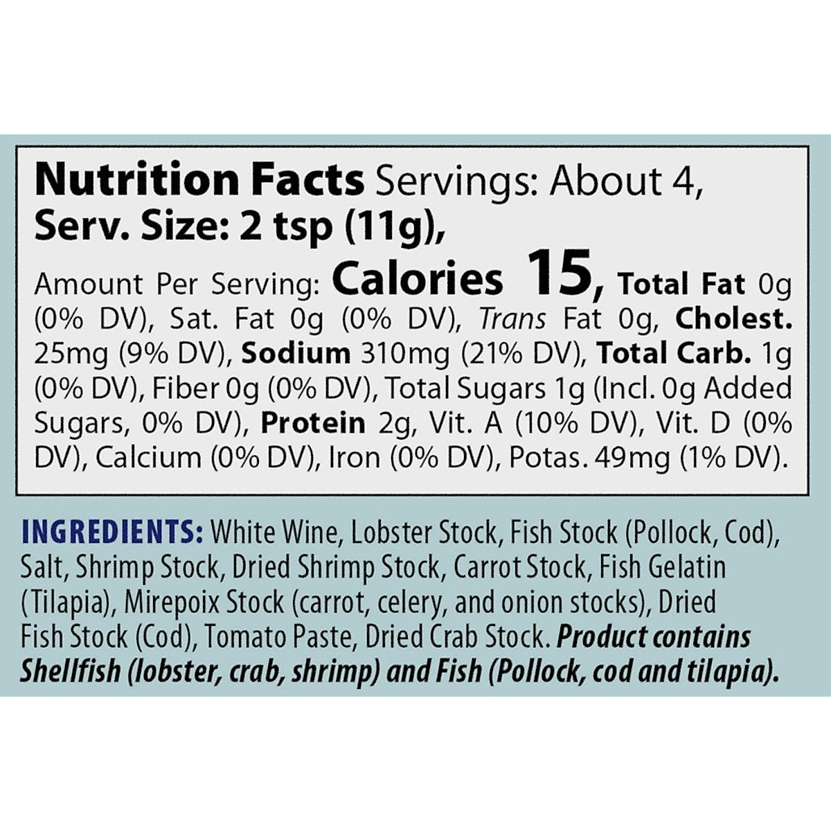 More Than Gourmet Classic Seafood Stock, 1.5 Oz (Pack Of 6)