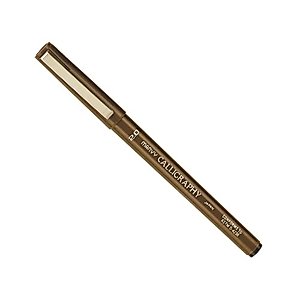 Marvy 6000 Calligraphy Pens sepia 2.0 mm fine, Sold individually