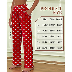 Neer 3 Pcs Women's Wide Leg Yoga Pant Comfy Loose Sweatpants High Waist Lounge Casual Athletic Pant Workout Joggers Pant (Black, Polka Dot Black, Polka Dot Red,Medium)