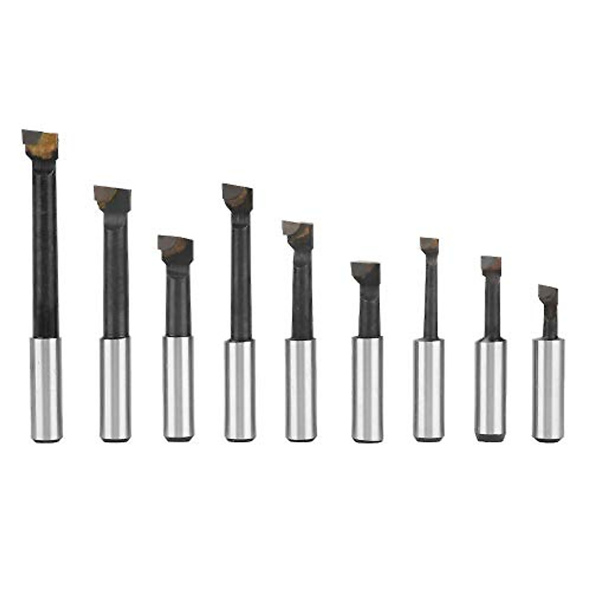 12mm Shank Carbide Tip Boring Bar Set , 9 Pcs F1 Type 12mm Shank Boring Bar Set, 12mm High Speed Carbide Tipped Bars Lathe Tool
