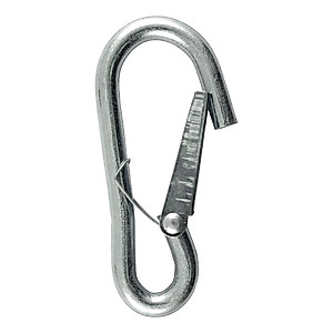 CURT 81261 Snap Hook Trailer Safety Chain Hook Carabiner Clip, 3/8-Inch Diameter, 2,000 lbs