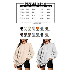 EFAN Sweatshirts Hoodies for Women Oversized Sweaters Fall Outfits Clothes 2023 Crew Neck Pullover Tops Loose Comfy Winter Fashion