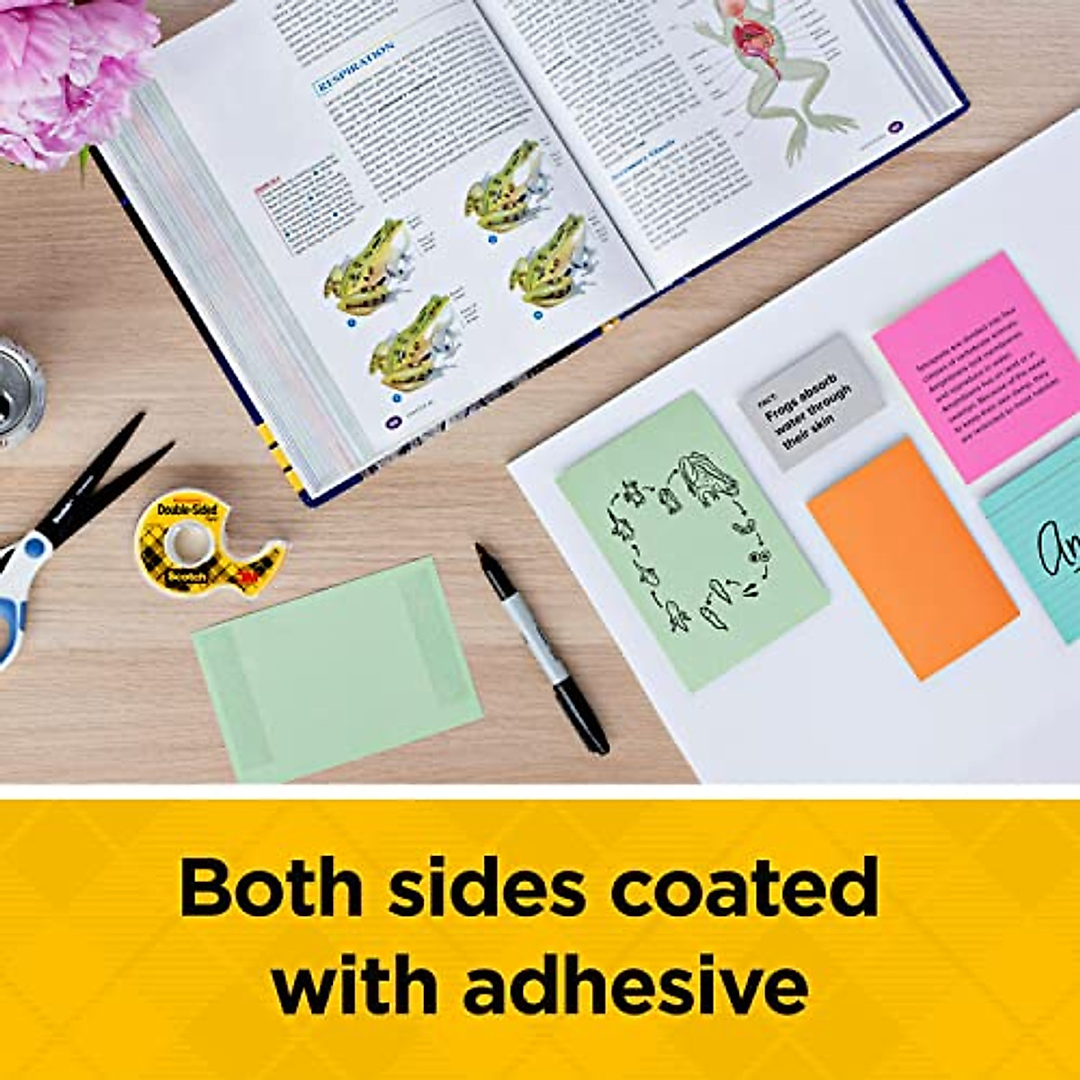 Scotch Double Sided Tape, 3/4 in x 1296 in, 2 Rolls (665-2P34-36)