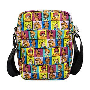 Buckle Down Scooby Doo Bag, CrossBody, with Character Face, Vegan Leather