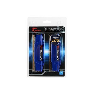 G.Skill F4-2666C15D-16GVB Ripjaws V 16GB DDR4-2666 C15D-16GVB DIMM Memory Kit - Blue