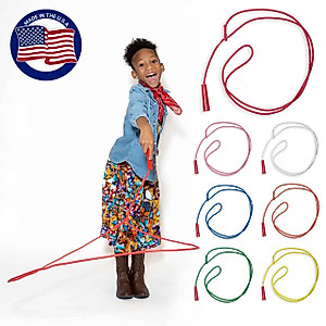Western Stage Props Children’s Cowboy Kiddie Trick Rope Lasso Pre-Tied | Ages 4-10 |Blue|