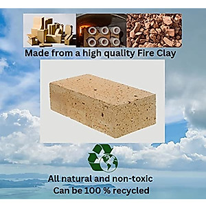 GIRtech Insa-4 Universal Insulating Fire Bricks - 2370F Pack of 4 - for Ovens, Forge, Kiln, Fireplace, Wood Stove - High Insulation Extra Low Thermal Conductivity Durable & Lightweight