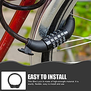 Wear-Resistant Motorcycle Lock Cycling Accessories 2Pcs Wear-Resistant s Convenient Motorcycle Locks Professional Cable Locks Cycle Accessory Bike Cable Lock Cable Bike s