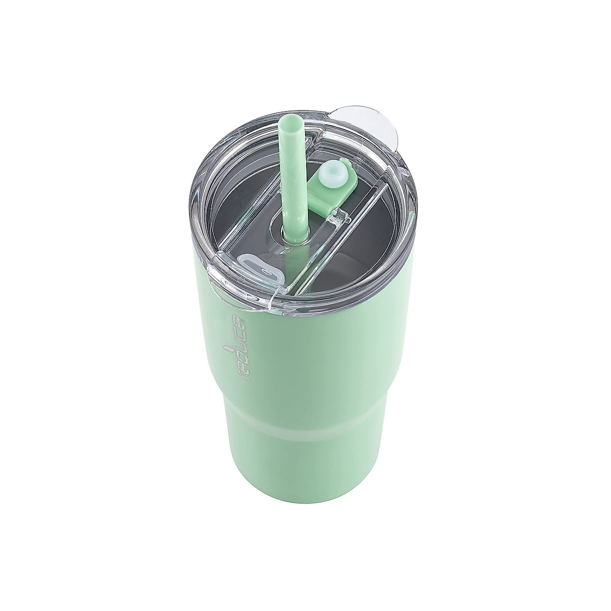 REDUCE Cold1 24 oz Tumbler with Lid and Straw - Dual-Wall Vacuum Insulated Stainless Steel Tumbler - Keeps Drinks Cold up to 24 Hours - Inner Ounce Markings to Track Hydration - OG Matcha
