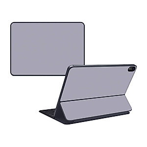 MightySkins Skin Compatible with Apple iPad Pro Smart Keyboard 11" (2018) - Solid Gray - Protective, Durable and Unique Vinyl Decal wrap Cover - Easy to Apply and Change Styles - Made in The USA