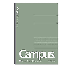 KOKUYO Composition Notebooks, 5 Pack Campus Semi-B5 Comp Book with Dot A 7mm Ruled, 30 Sheets, School Lined Notebook in Baked Colors, Journal Notebook for Women Work Study Note Taking (NO-3CATN-L35X5)