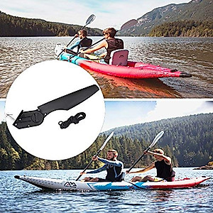 Kayak Canoe Rudder Foot Direction Control Tackle Kits Angling Boat Watercraft Recreation Water Sports Plastic Black