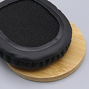 1 Pair Ear Pads Compatible with Creative Sound BlasterX H5 BlasterX H7 H5 H7 Headsets Protein Leather Foam Replacement Comfort Replacement Ear Cushions Black