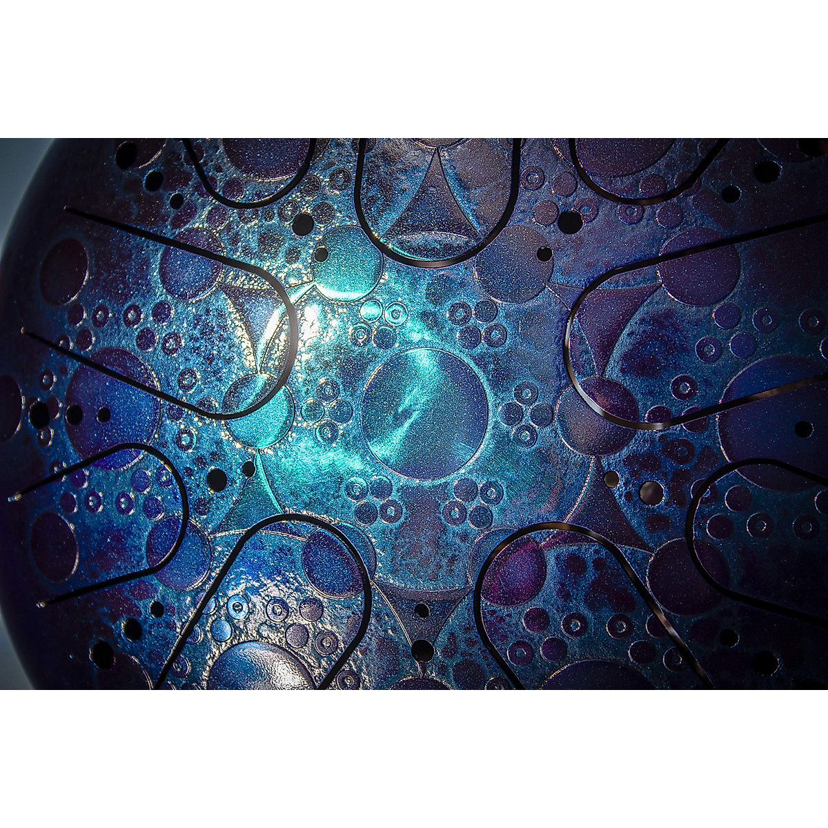 Tank Drum Kosmosky 12" (30 cm) KSY-5"Circles on fields" B minor/Hand Pan/Steel Drum/Tongue drum/Singing bowl