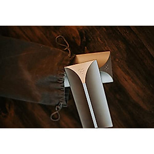 Winebars | The Tiny countertop Wine Rack That Also fits in The Refrigerator (Natural Silver)